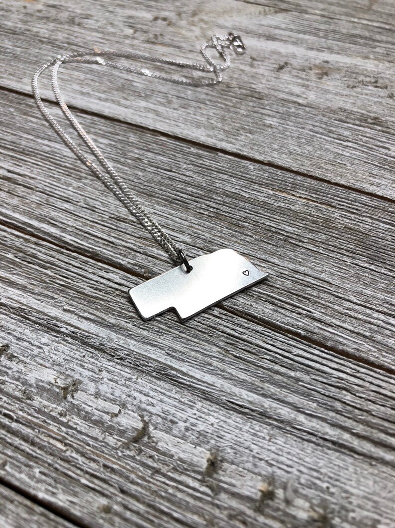 Nebraska State Necklace-nebraska Necklace-gift - Etsy