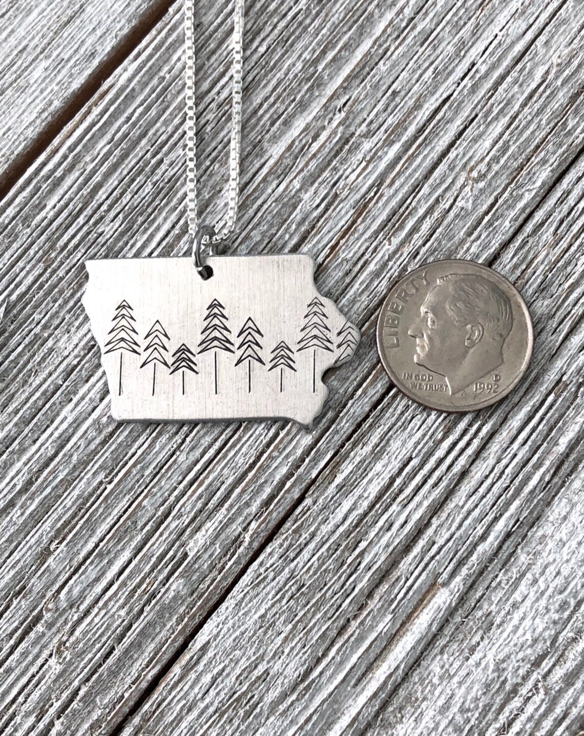 Iowa State Necklace-iowa Necklace-gift - Etsy