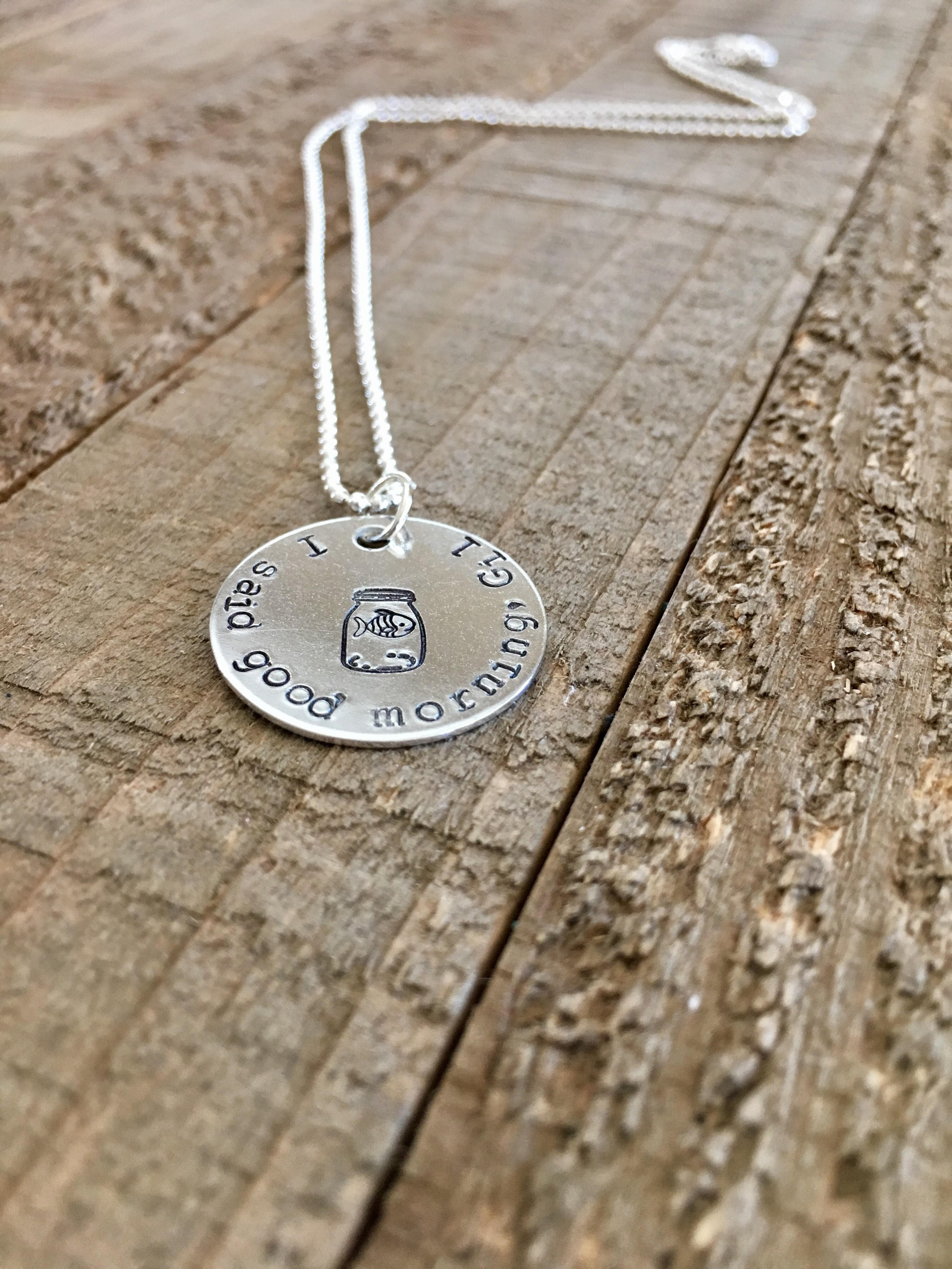 What About Bob Necklace-gil Necklace-funny Necklace-7/8" Handstamped ...