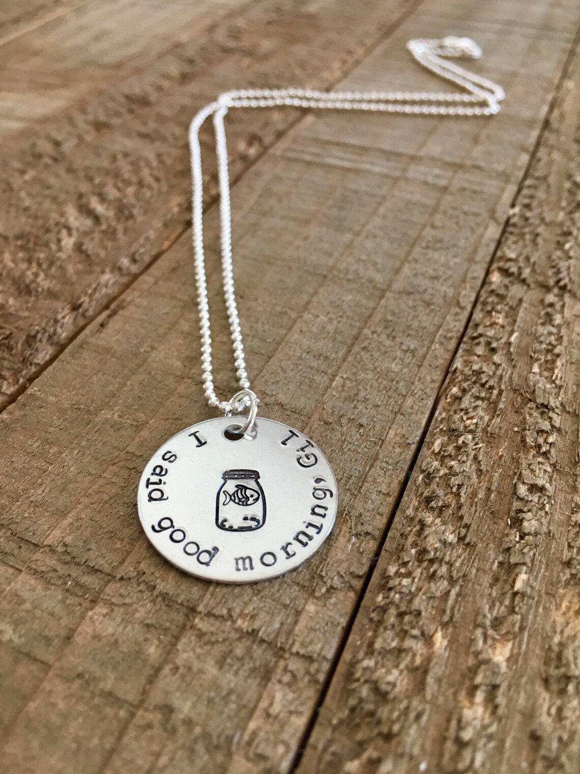 What About Bob Necklace-gil Necklace-funny Necklace-7/8" Handstamped ...