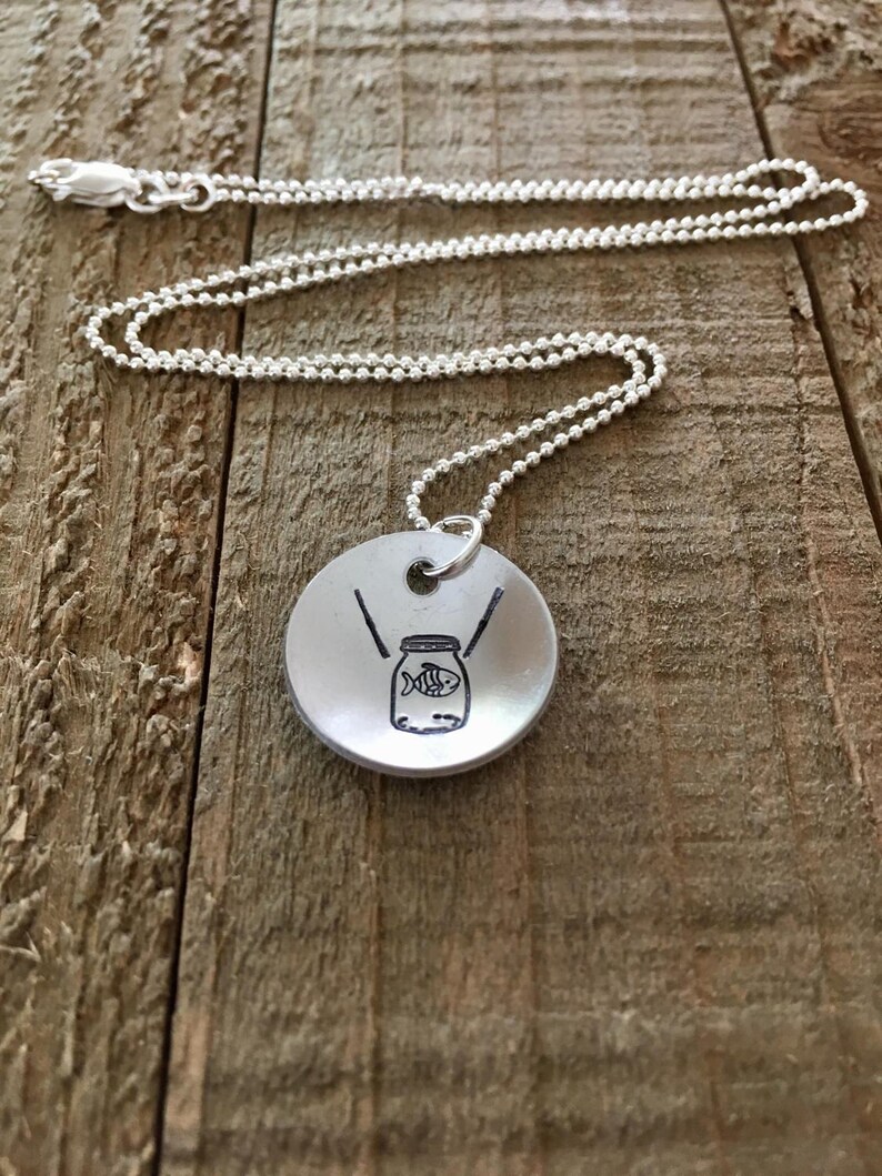What About Bob Necklace-gil Necklace-funny Necklace-3/4" Handstamped ...