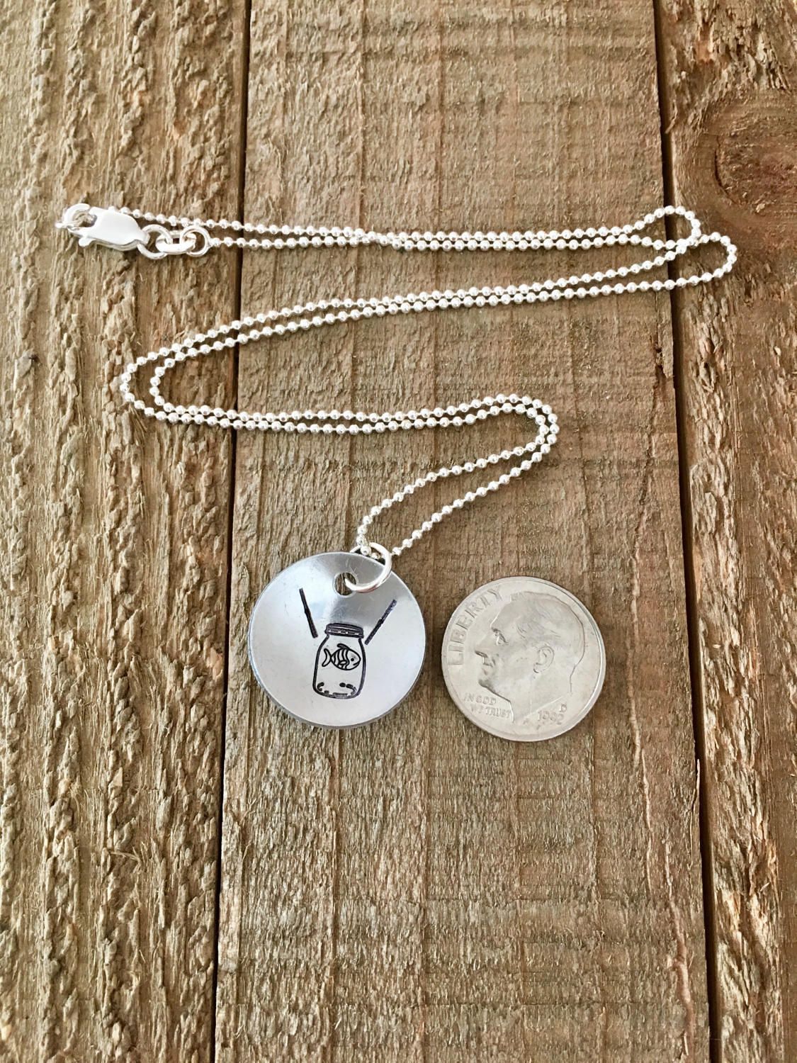What About Bob Necklace-gil Necklace-funny Necklace-3/4" Handstamped ...
