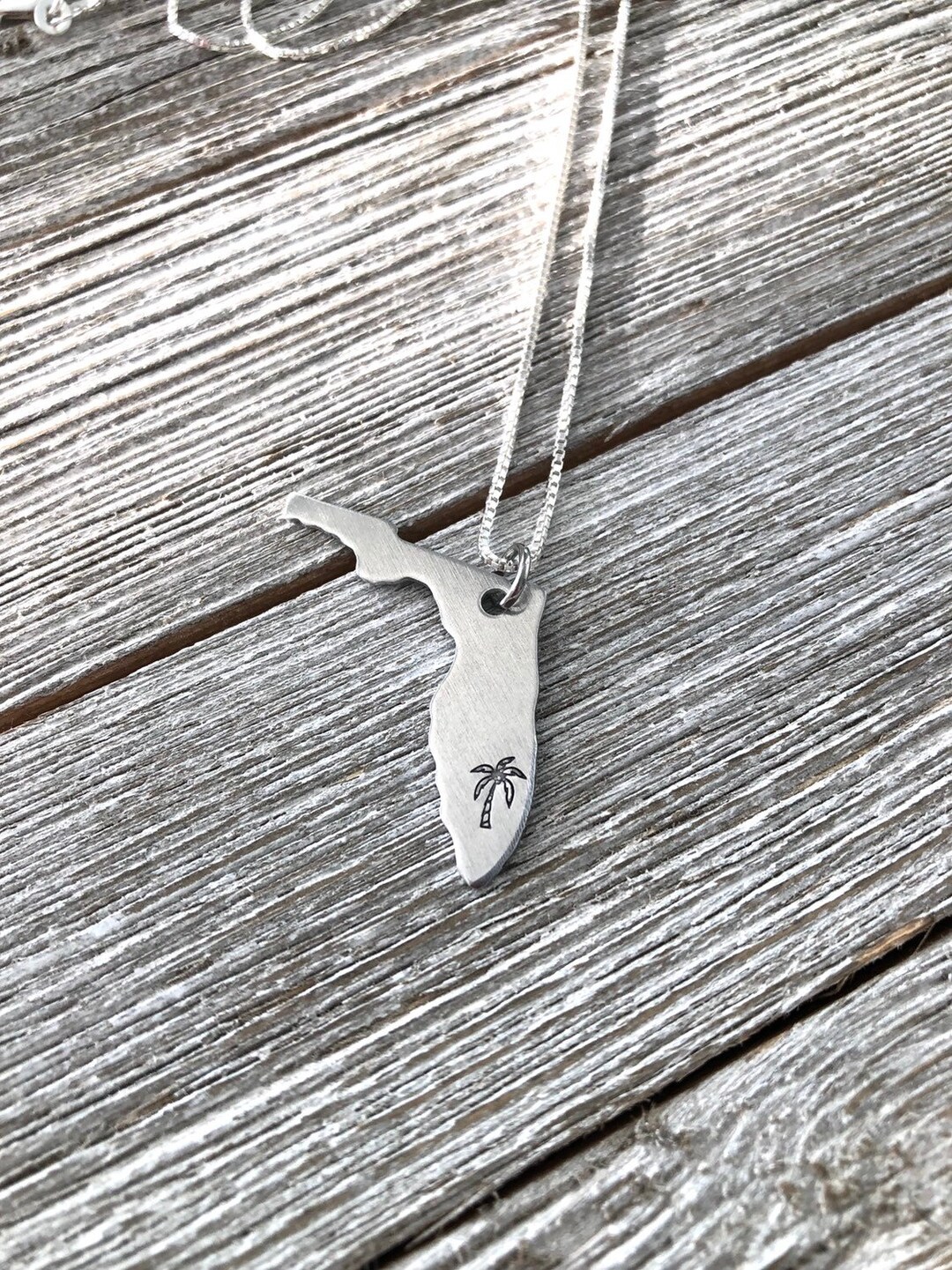 Florida Necklace-fort Lauderdale Necklace-florida Jewelry-handstamped ...