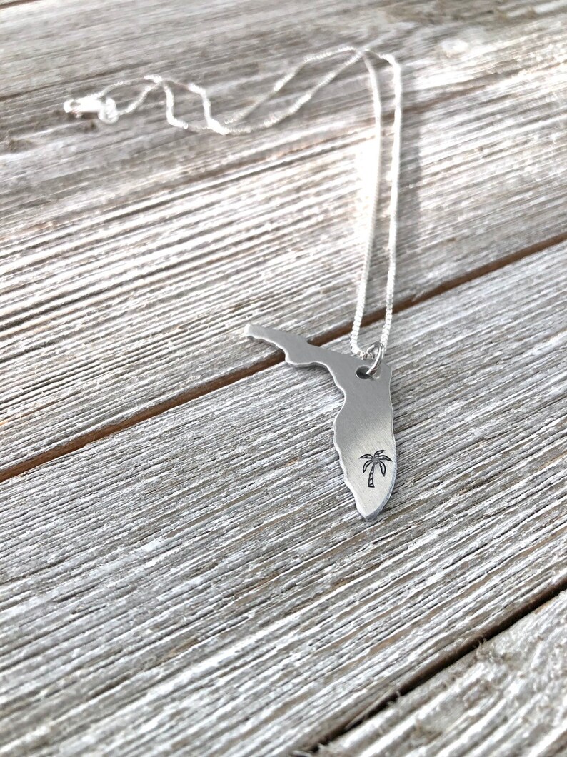 Florida Necklace-fort Lauderdale Necklace-florida Jewelry-handstamped ...