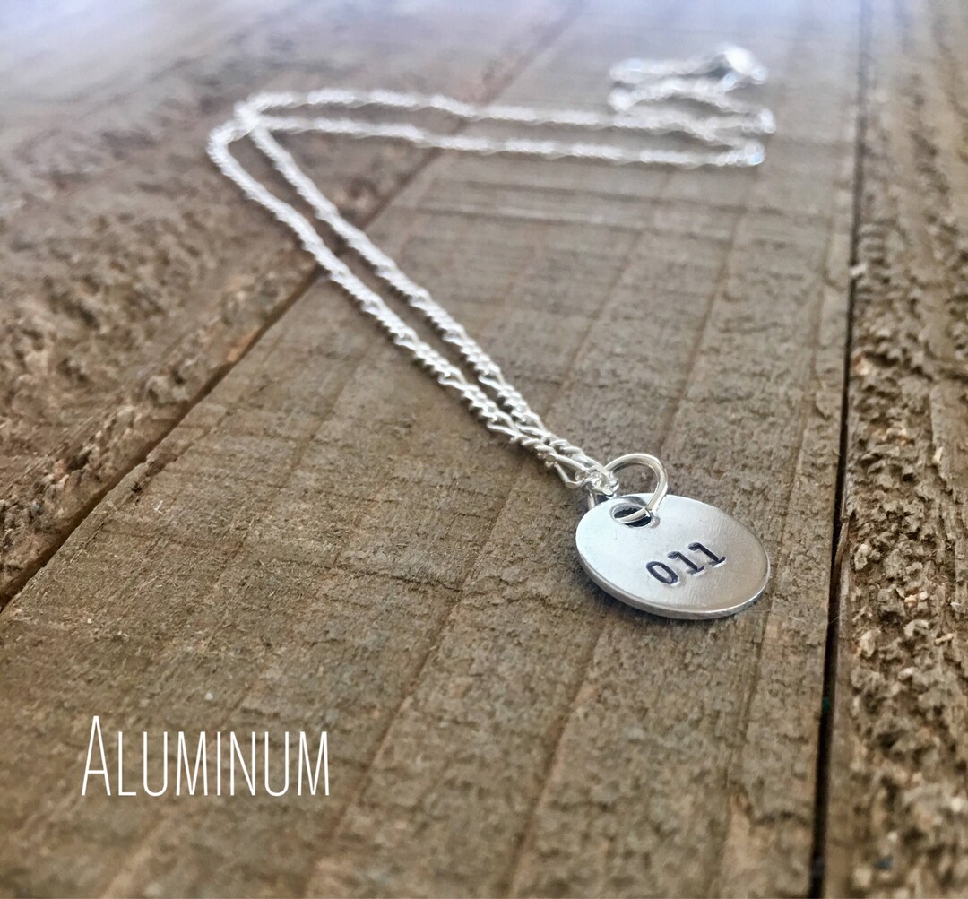 Stranger Things Necklace- Eleven Necklace-11 Necklace-handstamped ...