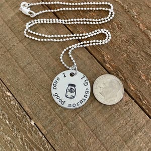 What About Bob Necklace-gil Necklace-funny Necklace-7/8" Handstamped ...