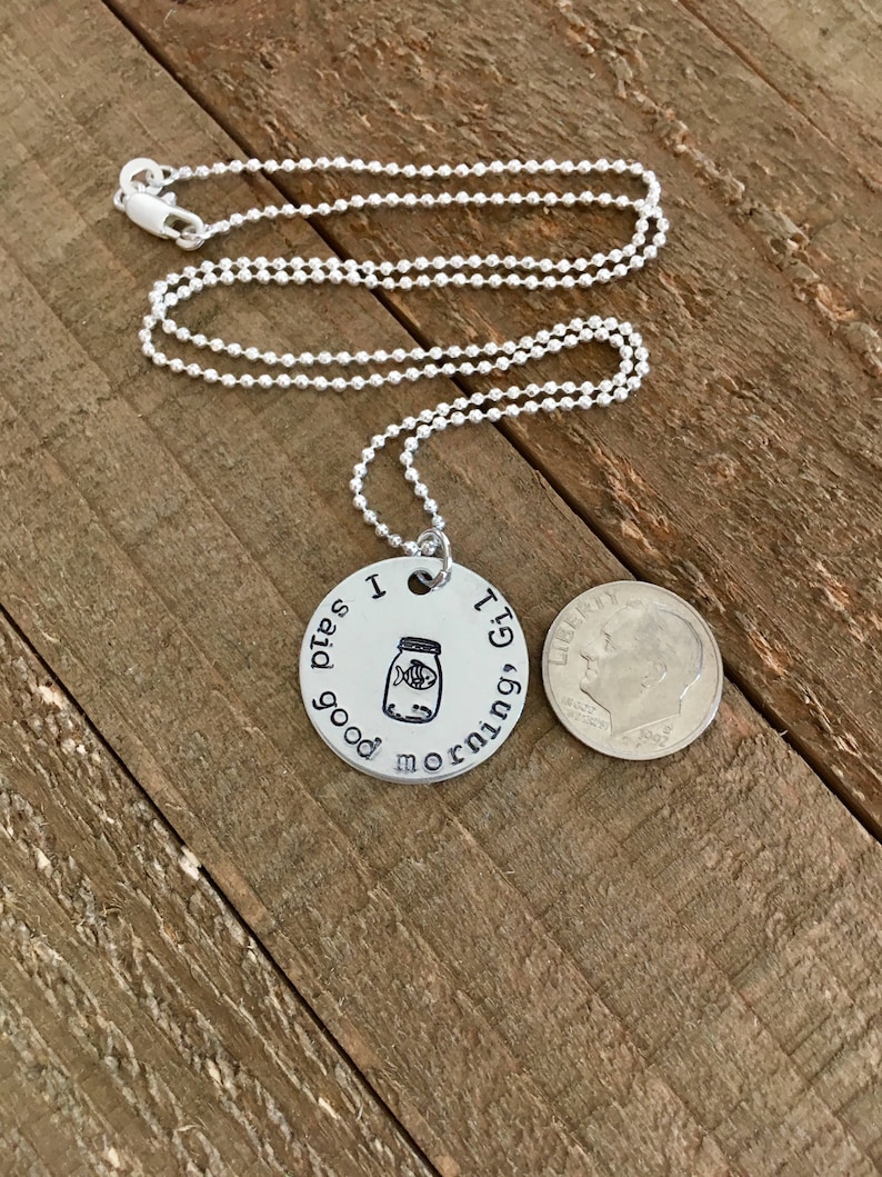 What About Bob Necklace-gil Necklace-funny Necklace-7/8" Handstamped ...