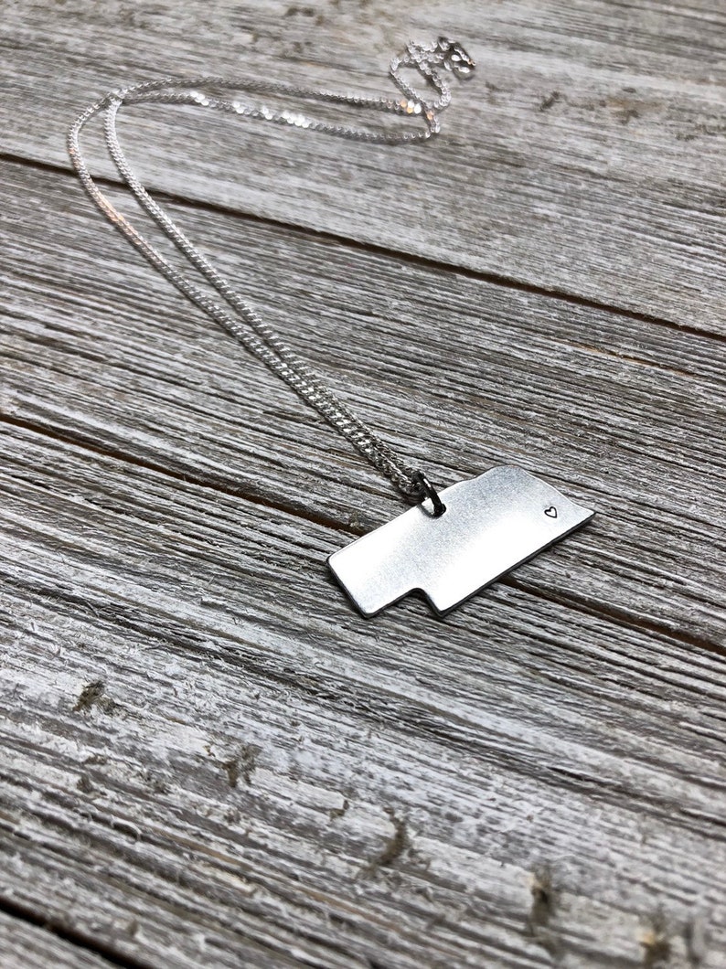 Nebraska State Necklace-nebraska Necklace-gift - Etsy