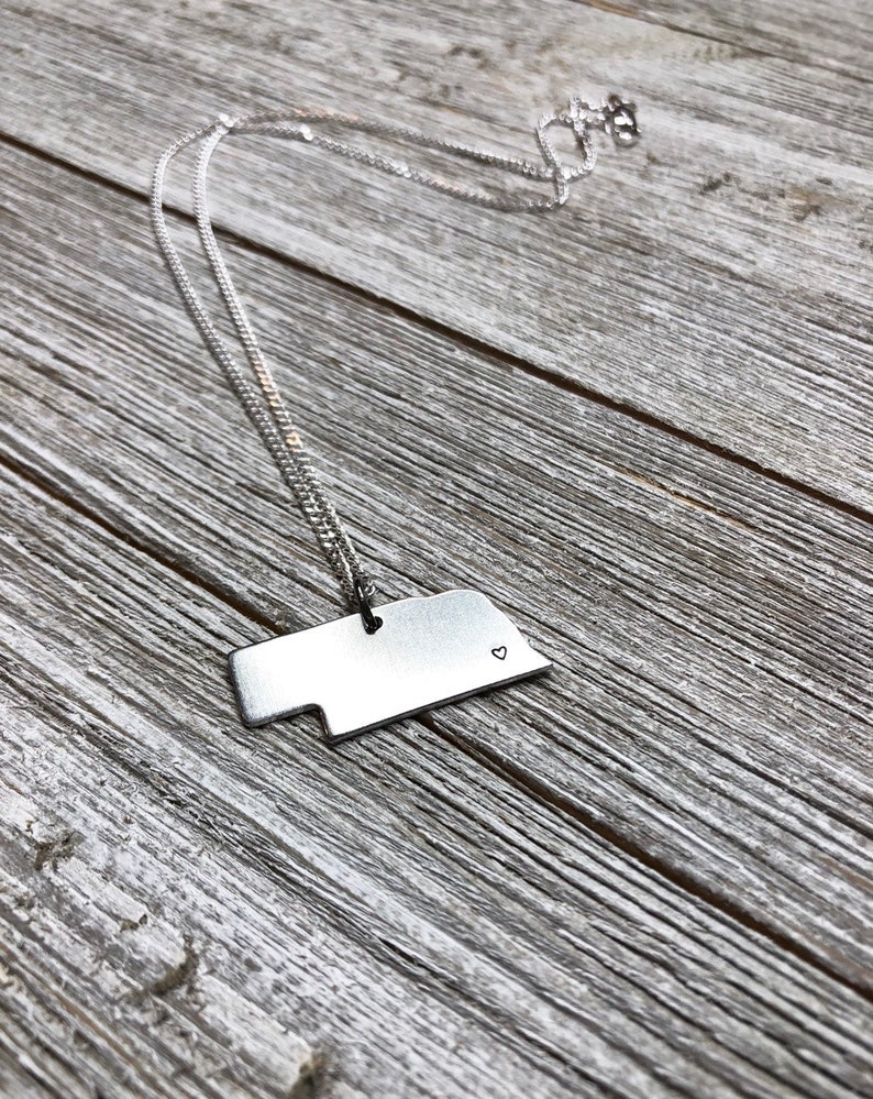 Nebraska State Necklace-nebraska Necklace-gift - Etsy