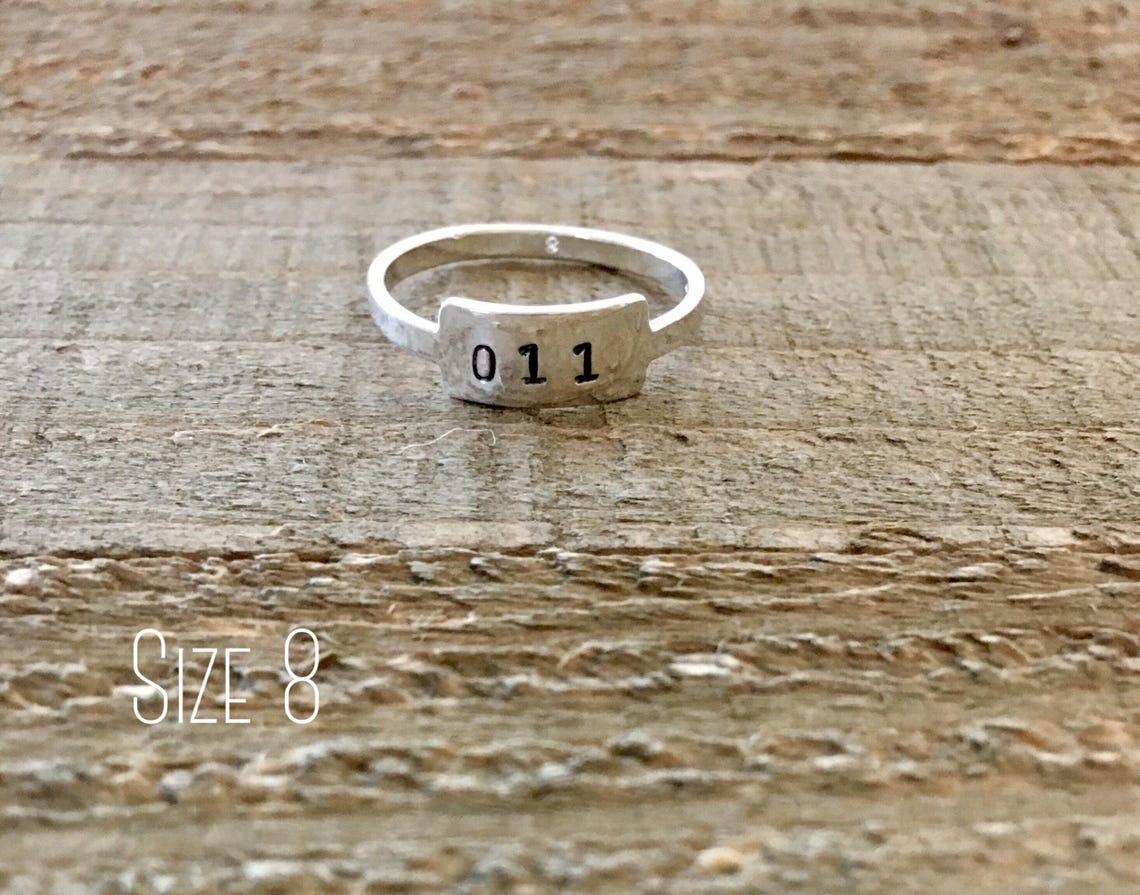 Stranger Things Ring-sterling Silver Ring-eleven Ring-011 | Etsy