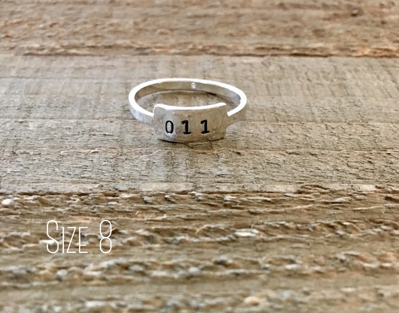 Stranger Things Ring-sterling Silver Ring-eleven Ring-011 | Etsy
