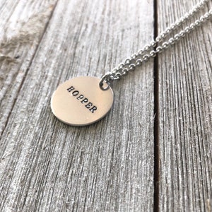 Stranger Things Necklace Hopper Necklace-stranger Things-handstamped ...