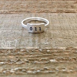 Stranger Things Ring-sterling Silver Ring-eleven Ring-011 | Etsy