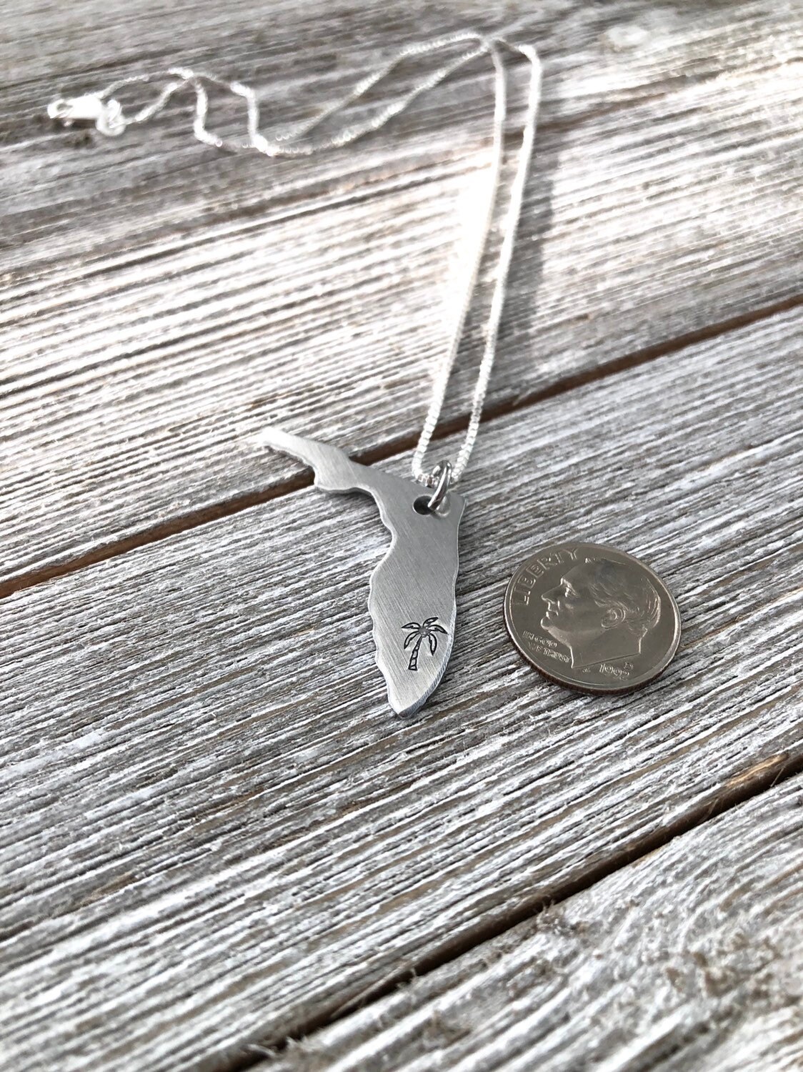 Florida Necklace-fort Lauderdale Necklace-florida Jewelry-handstamped ...