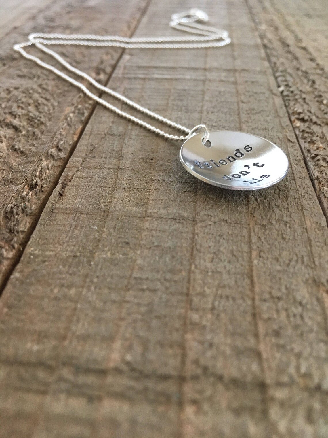 Stranger Things Necklace Friends Don't Lie - Etsy