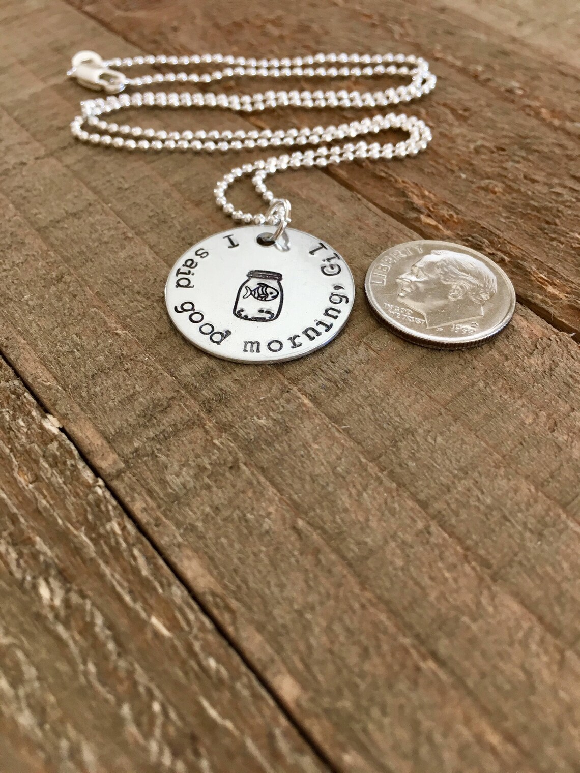 What About Bob Necklace-gil Necklace-funny Necklace-7/8" Handstamped ...