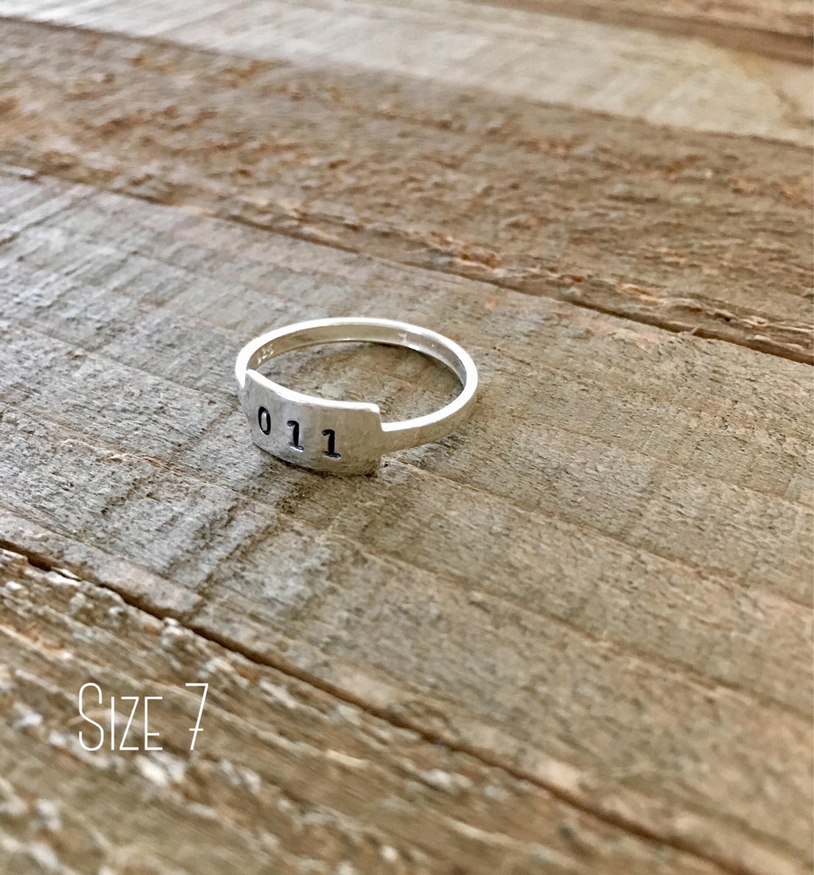 Stranger Things Ring-sterling Silver Ring-eleven Ring-011 | Etsy