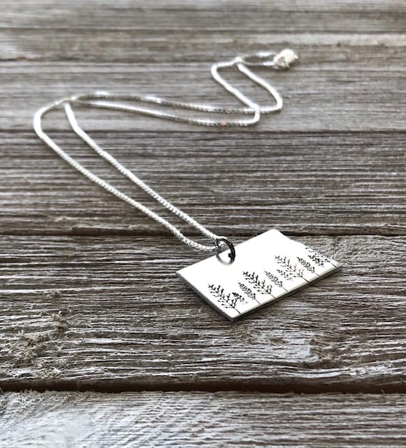 North Dakota State Necklace-gift - Etsy