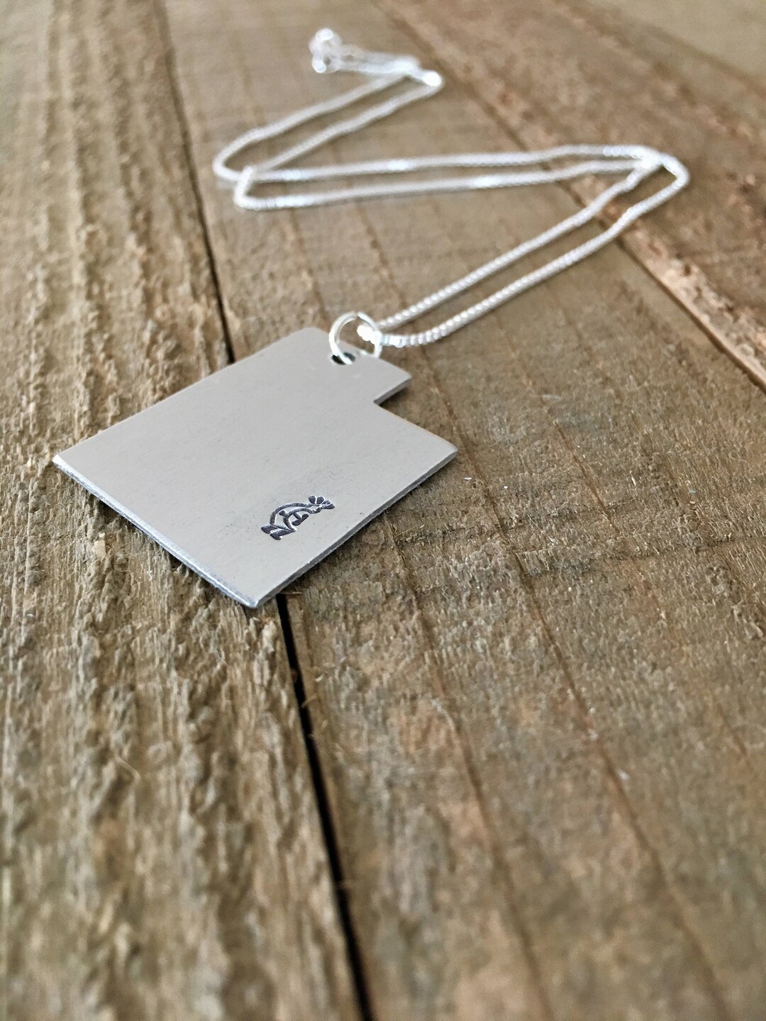 Large Utah Necklace- Moab Necklace-utah Jewelry-handstamped Necklace ...