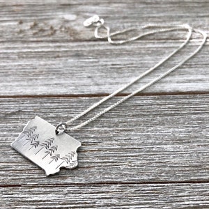 Iowa State Necklace-iowa Necklace-gift - Etsy
