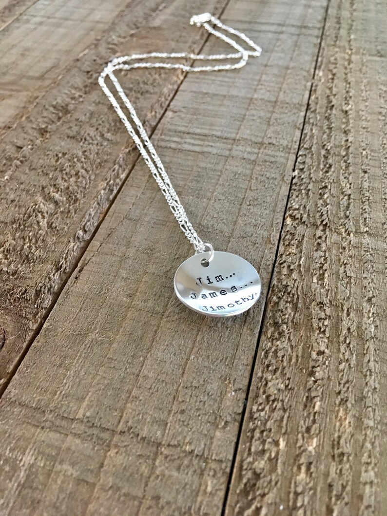 The Office-jim, James, Jimothy Necklace-the Office Necklace- Dwight-7/8 ...