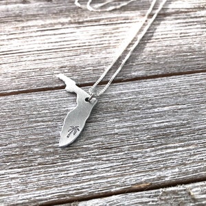 Florida Necklace-fort Lauderdale Necklace-florida Jewelry-handstamped ...