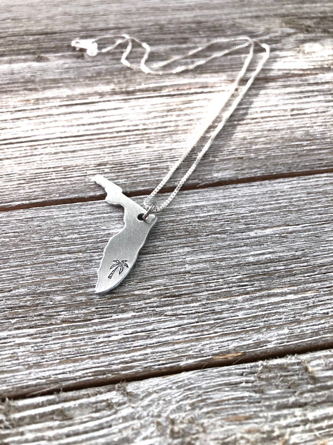 Florida Necklace-fort Lauderdale Necklace-florida Jewelry-handstamped ...