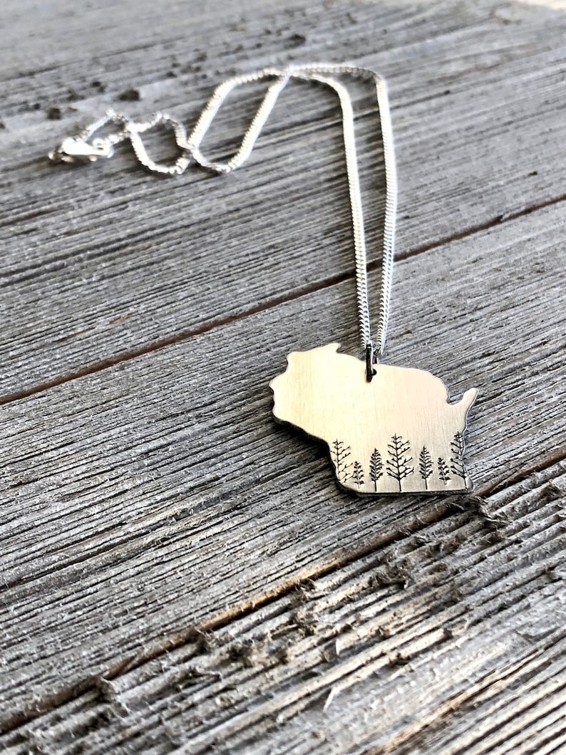 Wisconsin Necklace-gift - Etsy