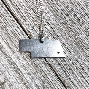 Nebraska State Necklace-nebraska Necklace-gift - Etsy