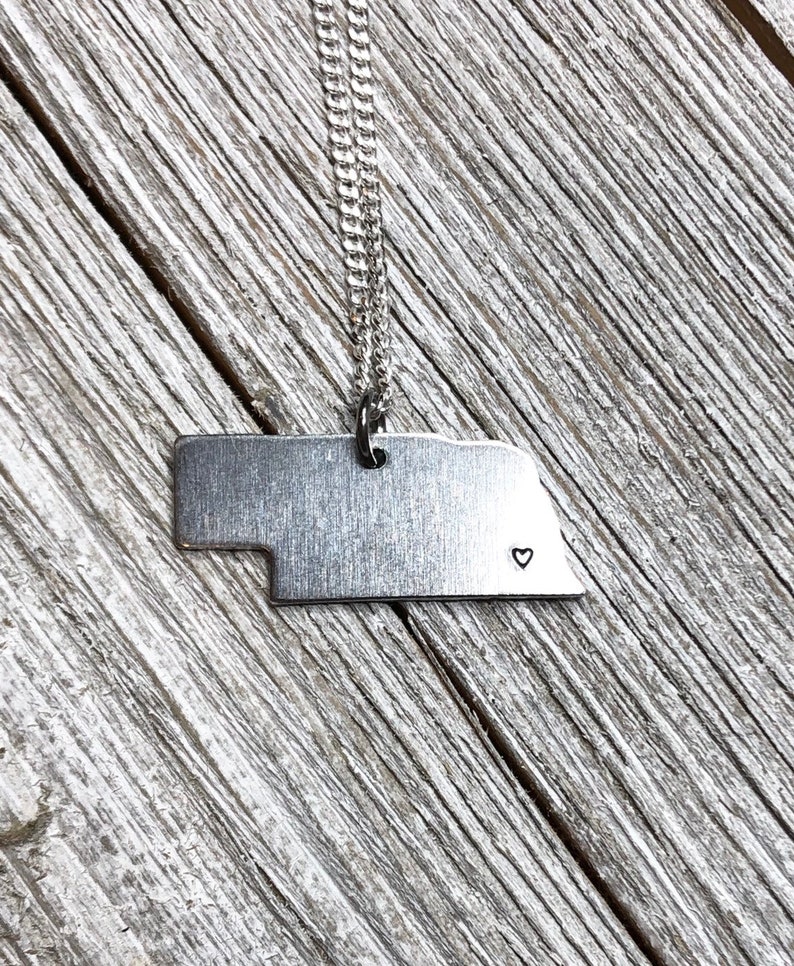 Nebraska State Necklace-nebraska Necklace-gift - Etsy