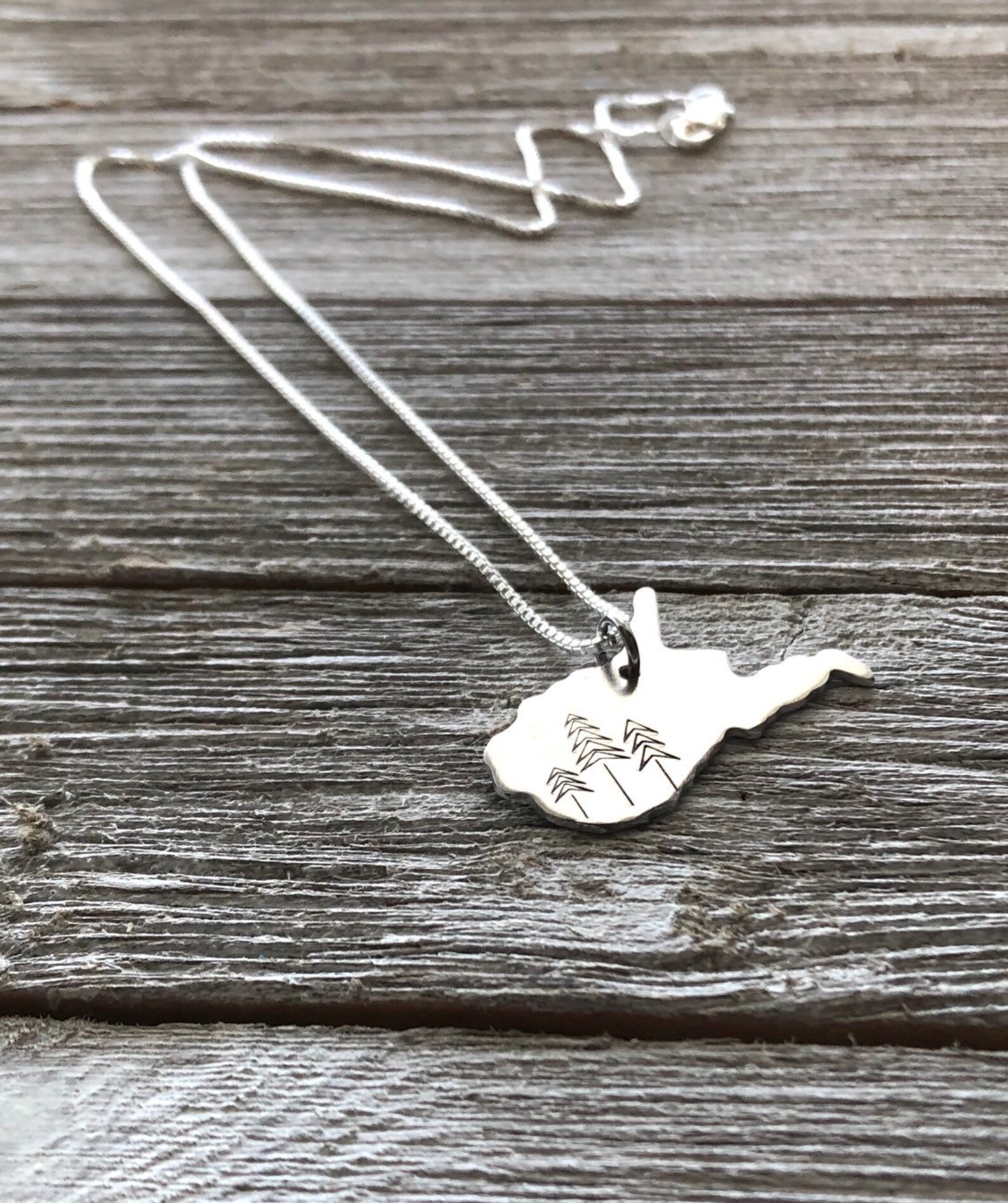 West Virginia State Necklace-west Virginia Necklace-gift - Etsy