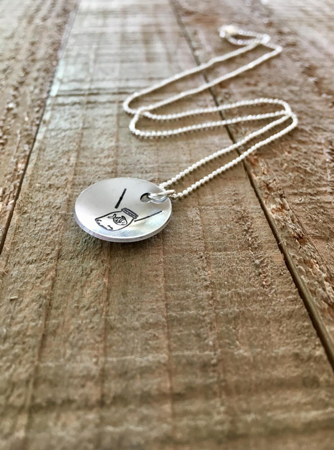 What About Bob Necklace-gil Necklace-funny Necklace-3/4" Handstamped ...