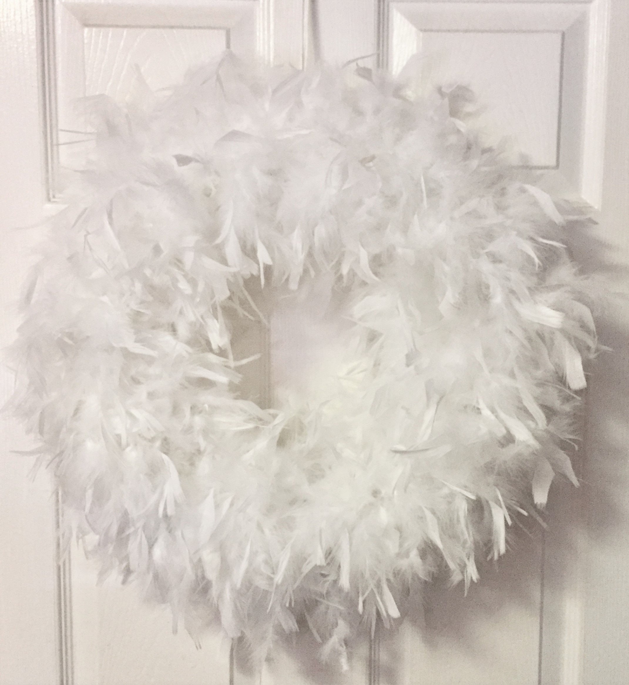 Quality White Feather Wreath - Etsy