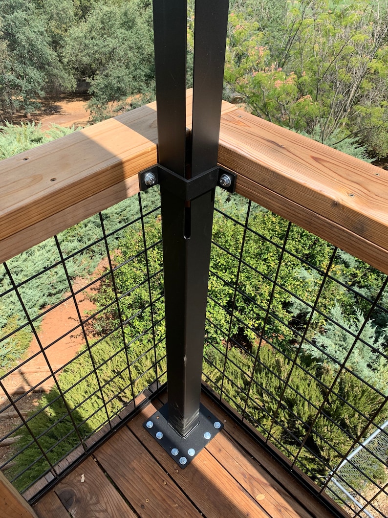 Height Adjustable Sun Shade Sail Post | Custom Shade Sale Post | Custom ...