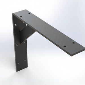 Shelf Bracket Style 3 - HD L Bracket With Gusset- Comes Powdercoated ...