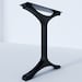 Wishbone Leg Stand Alone Customize Your Dimensions Metal Table Leg ...