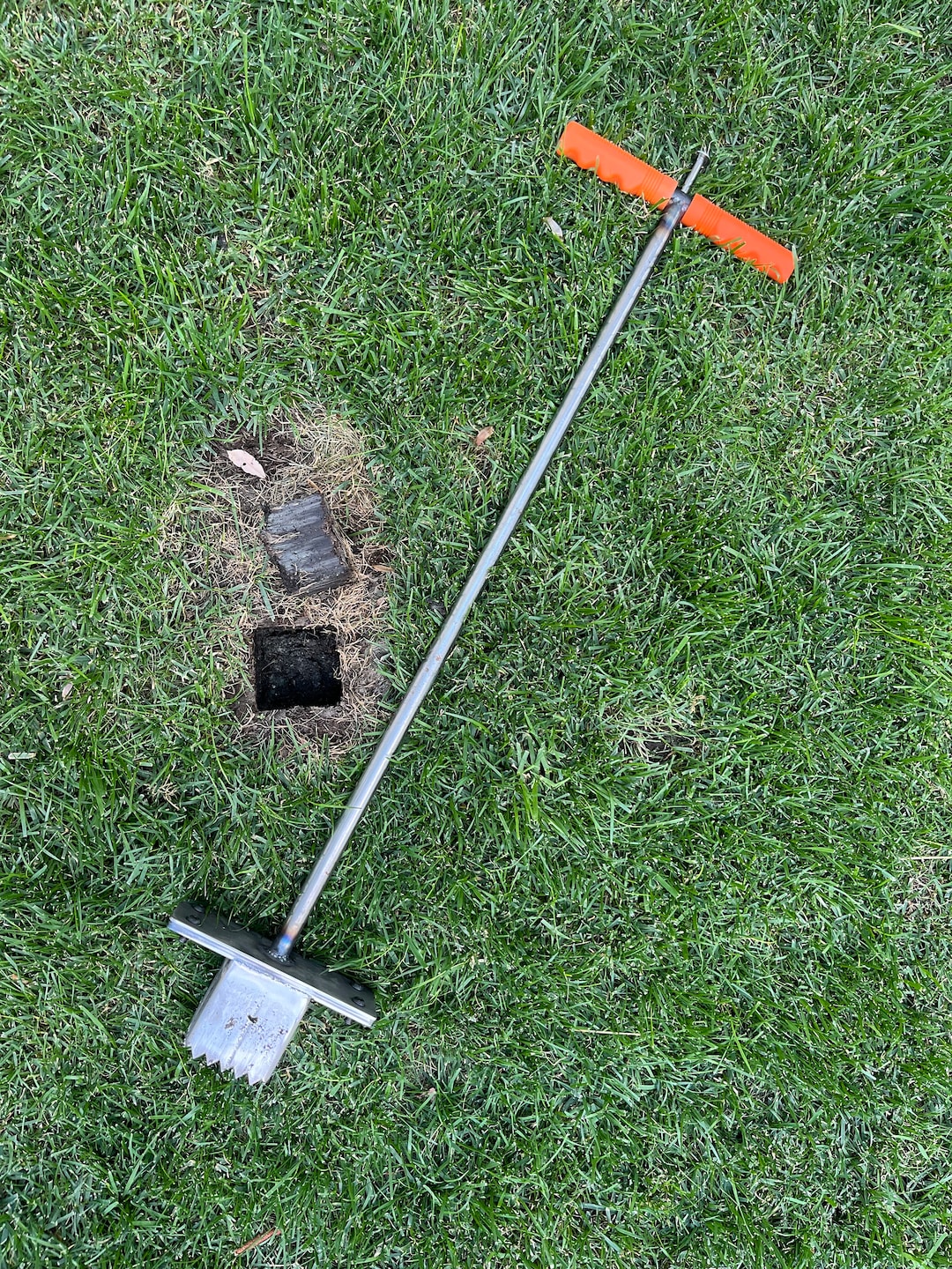 Sod Plugger - Heavy Duty Design - Sod Plug Hole Maker - Grass Plug Tool ...