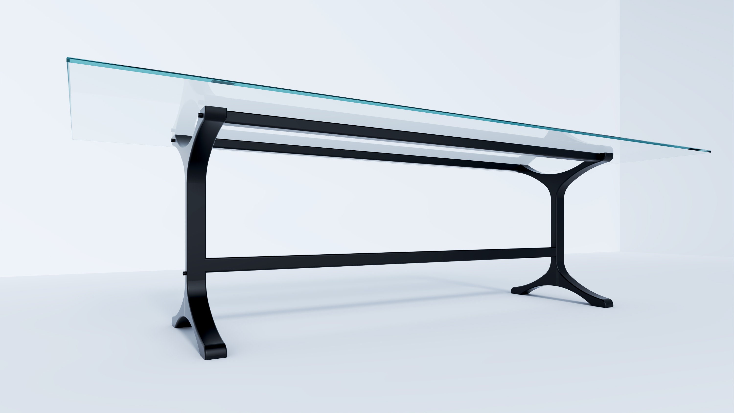 Wishbone Leg Heavy Duty - Table Base for Stone or Glass - Steel Table ...