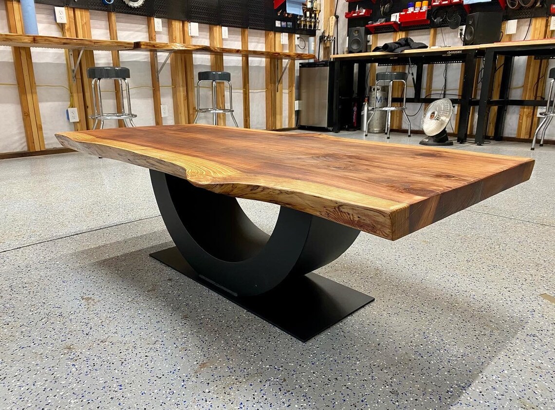 Custom Metal Pedestal Base - Half Dome Leg - Crescent Leg - Steel Leg ...