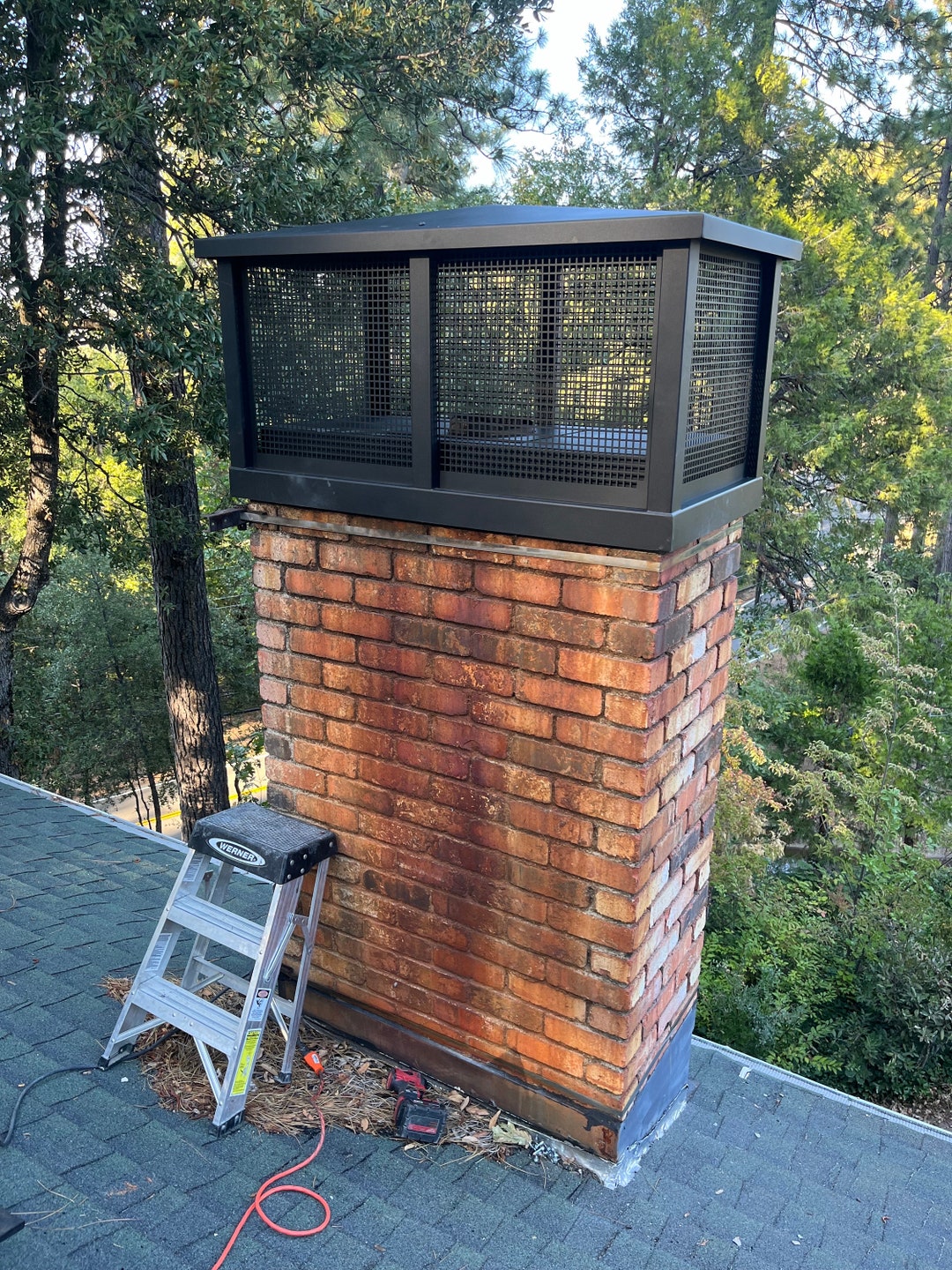 Custom Chimney Cap With Integral Flashing | Custom Chimney Cover ...