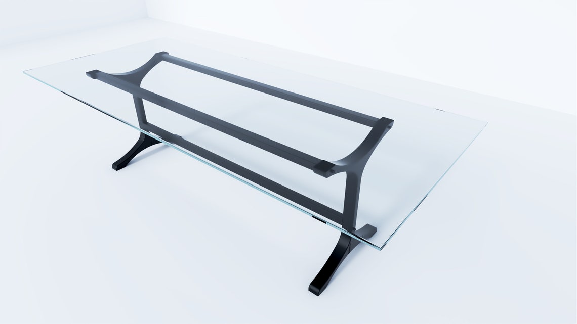 Wishbone Leg Heavy Duty - Table Base for Stone or Glass - Steel Table ...