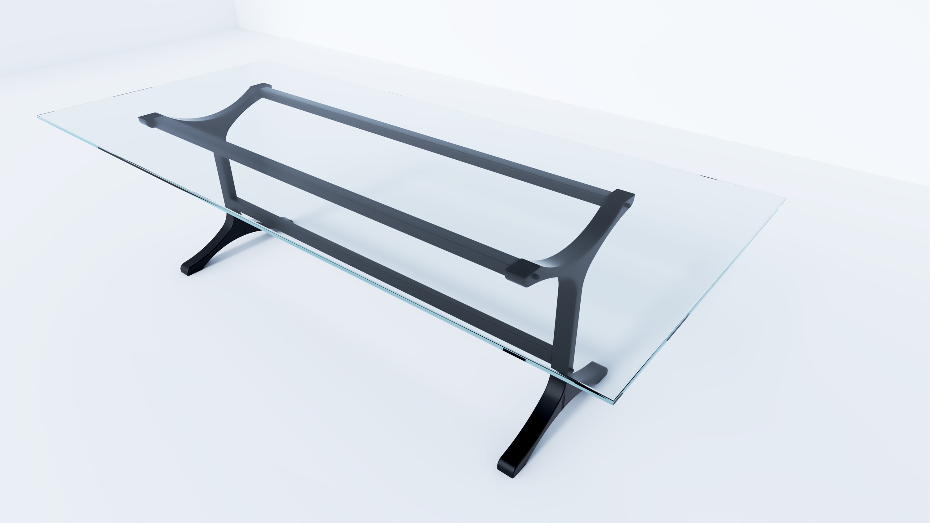 Wishbone Leg Heavy Duty - Table Base for Stone or Glass - Steel Table ...