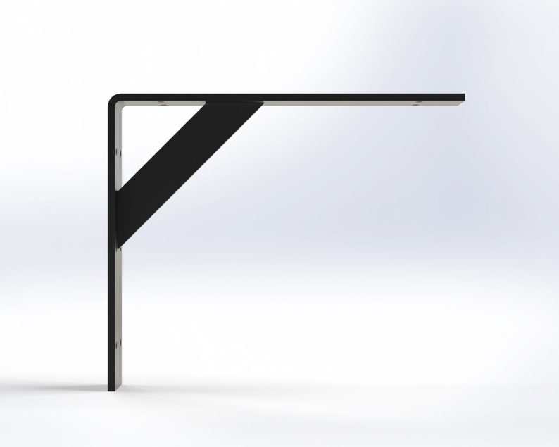 Shelf Bracket Style 3 - HD L Bracket With Gusset- Comes Powdercoated ...