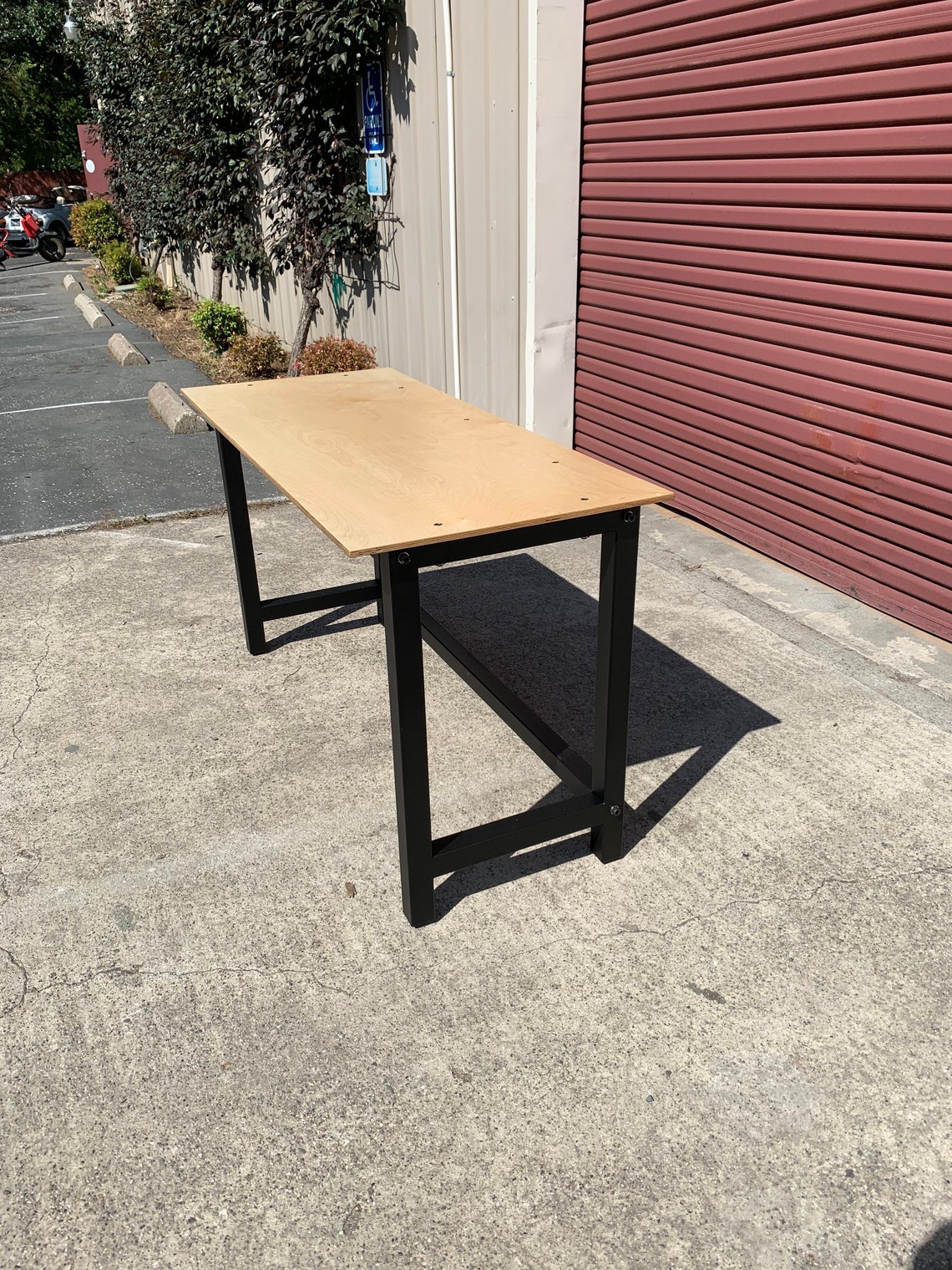 H Style Leg Frame Steel Desk Base With Foot Rest Steel Table - Etsy