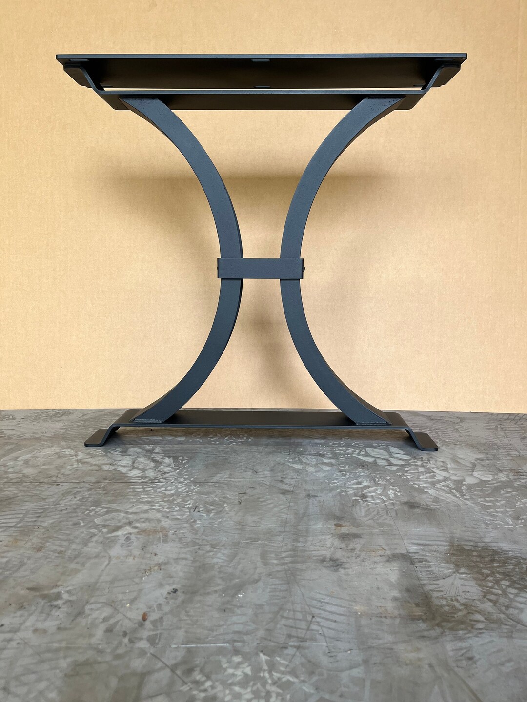 Hourglass Leg Stand Alone | Customize Your Dimensions | Metal Table Leg ...