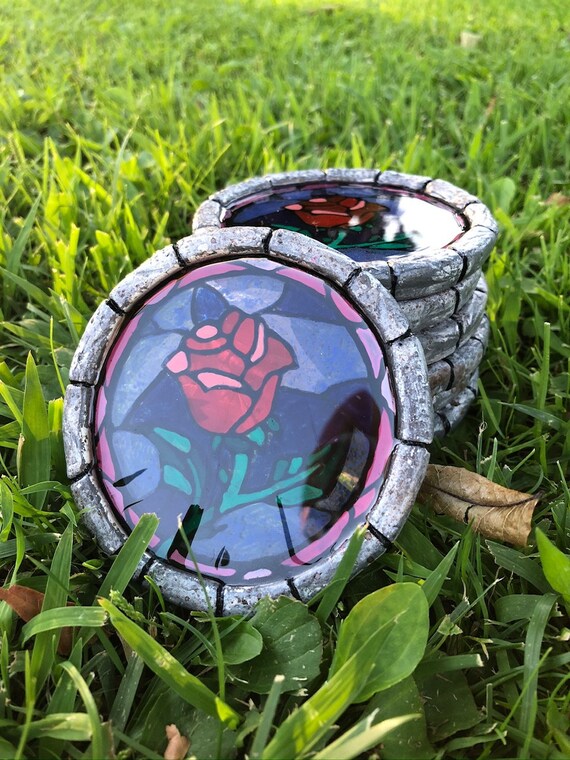 Beauty and the Beast Coasters - Etsy