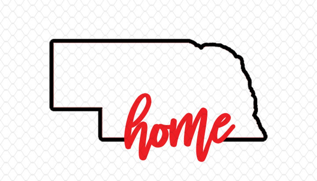 Nebraska Svg ~ Nebraska State Outline ~ Nebraska Home ~ Nebraska State ...