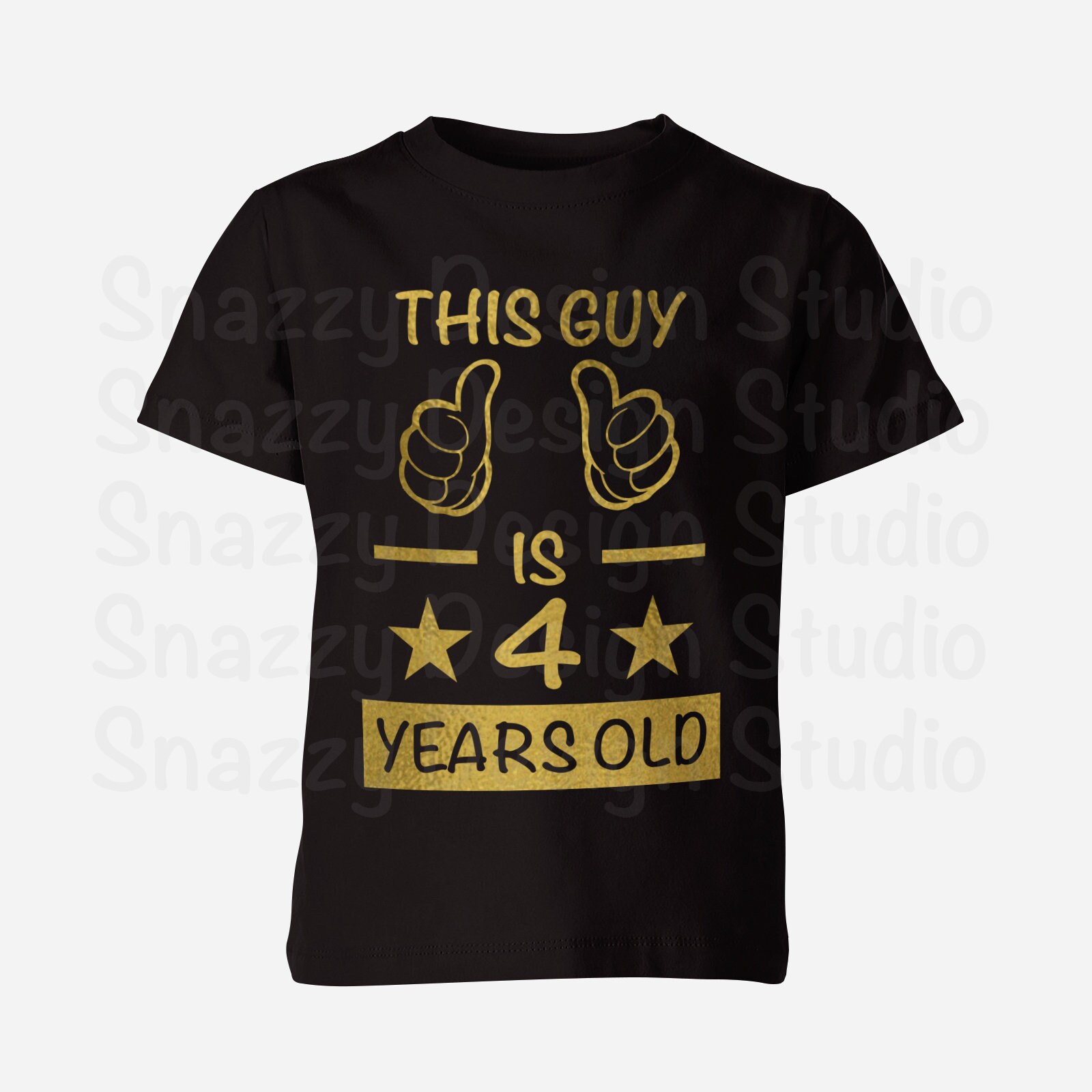 This Guy is 4 Years Old Svg ~ Boy Birthday Cutting File ~ 4TH Birthday ...