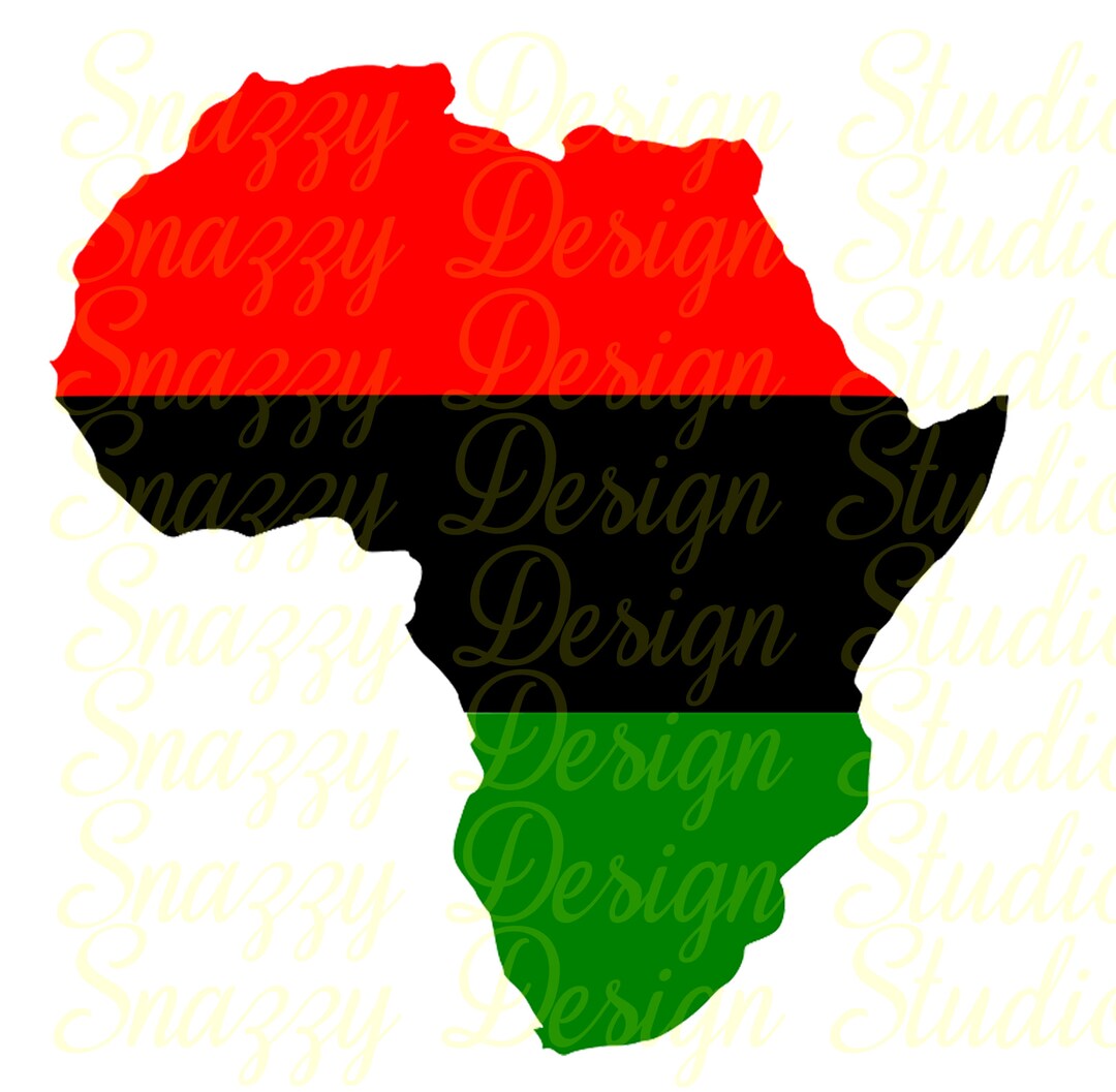 Africa Map ~ African Map ~ Cutting File ~ Black History Svg ~ Black ...