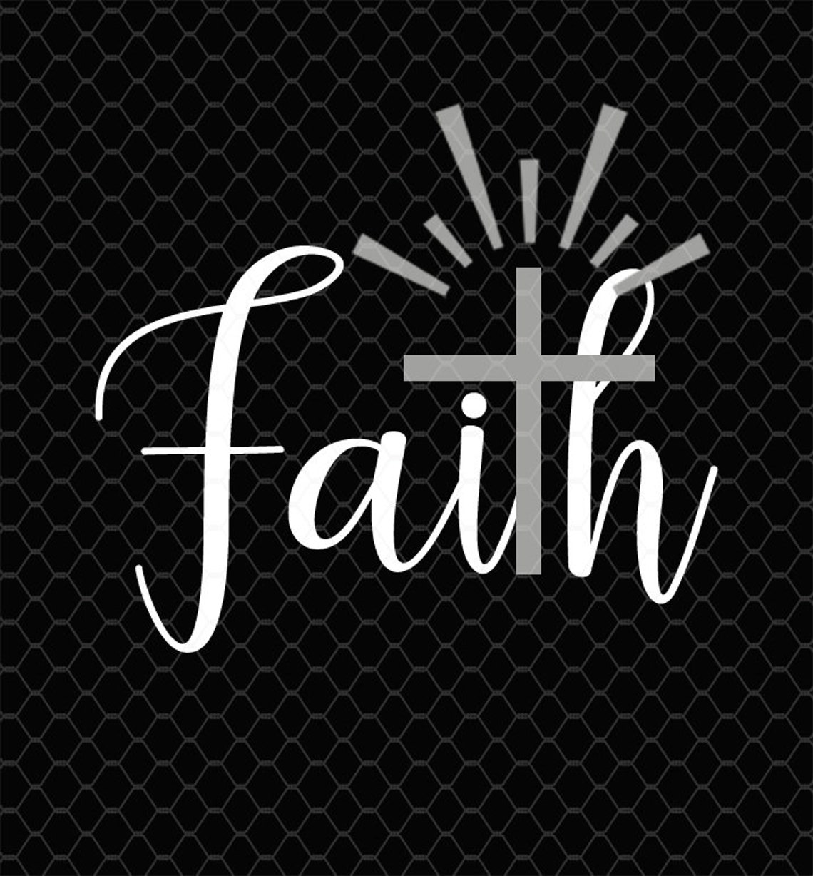 Faith Cross Svg, Christian Svg, Faith Svg, Cross Svg, Clip Art DXF, PNG ...